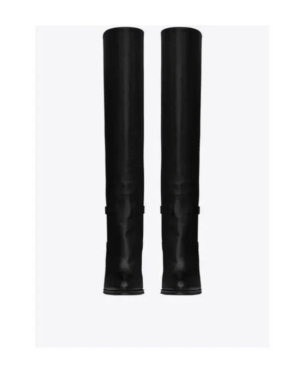Saint Laurent Diane Almond Toe Boots - Black