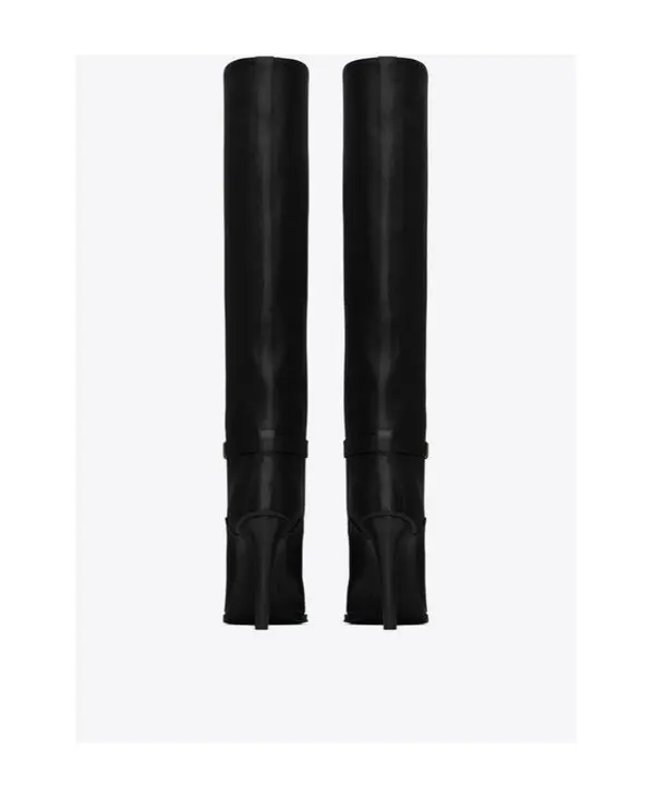 Saint Laurent Diane Almond Toe Boots - Black