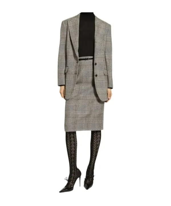 Dolce & Gabbana Single-breasted Glen Plaid Jacket