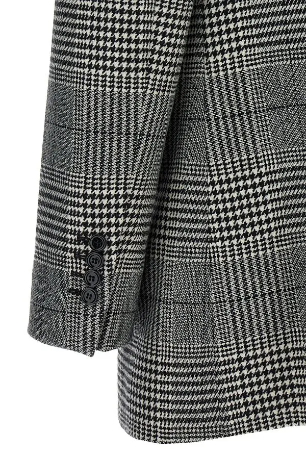 Dolce & Gabbana Single-breasted Glen Plaid Jacket
