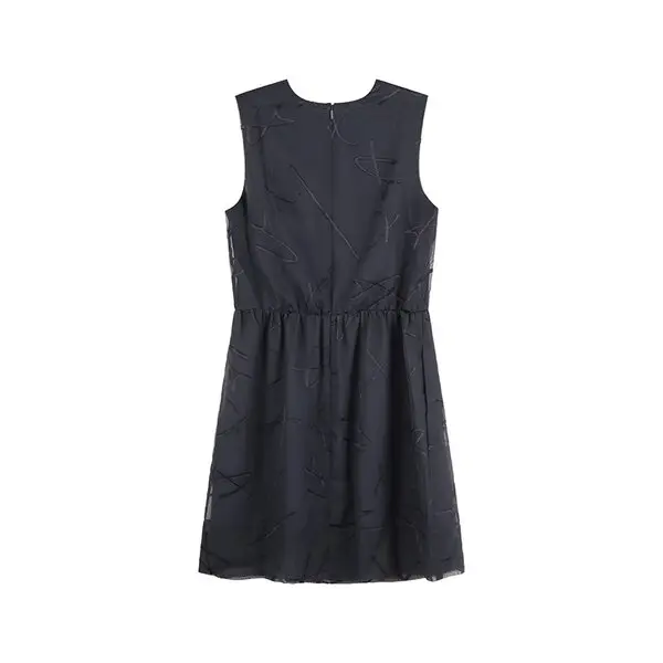 Armani Exchange Sleeveless Graphic Print Dress