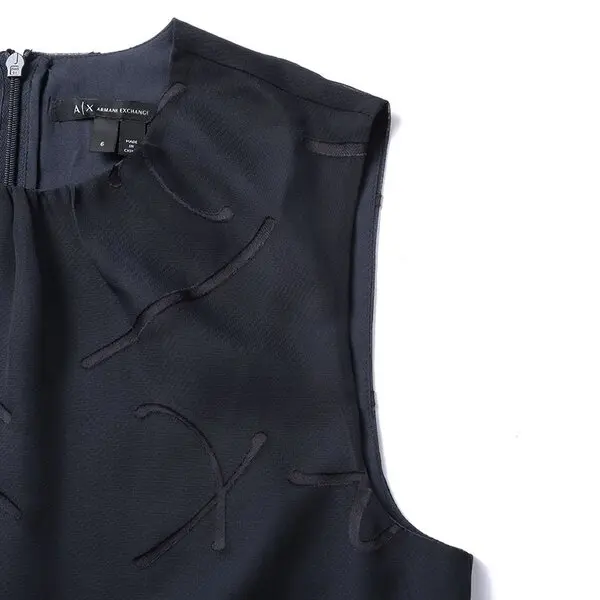 Armani Exchange Sleeveless Graphic Print Dress