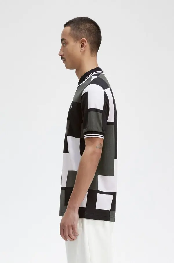 Fred Perry Pixel Printed Polo Shirt