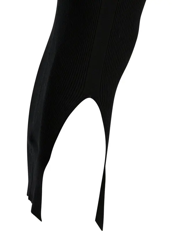Rick Owens Ribbed High-waisted Skirt
