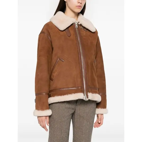 Ermanno Scervino Suede Aviator Jacket