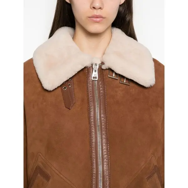 Ermanno Scervino Suede Aviator Jacket