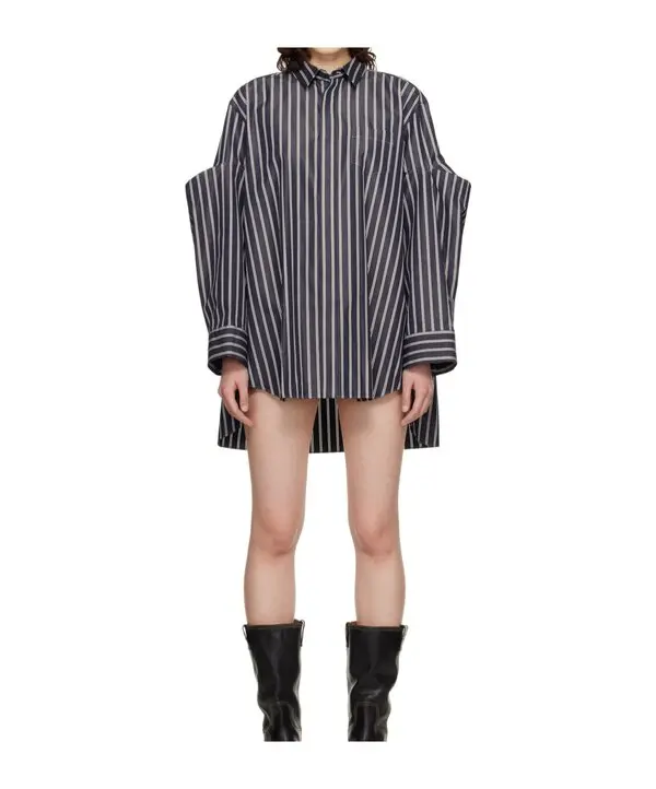 Sacai Long Sleeve Striped Shirt