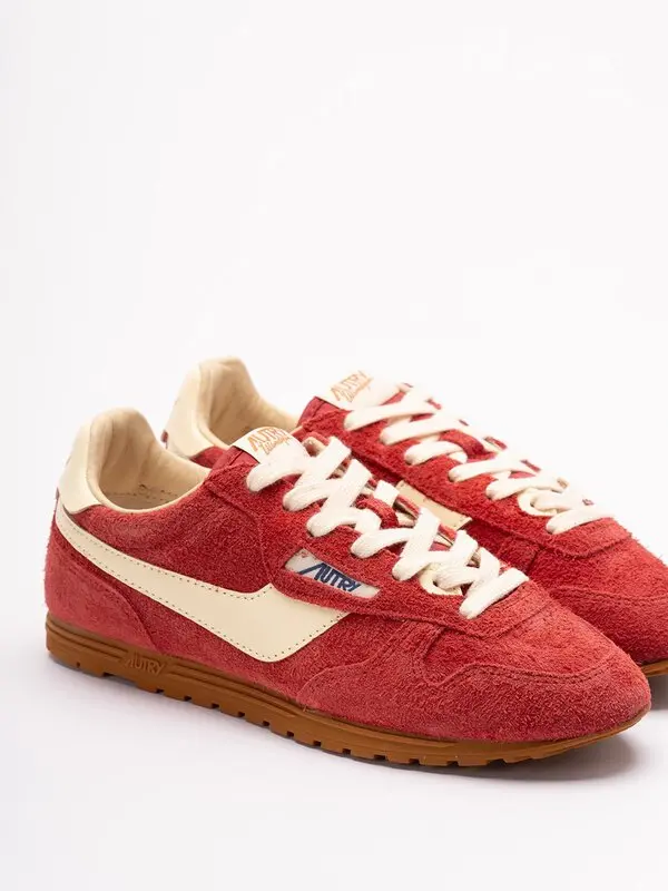 AUTRY Windspin Lace-up Sneakers - Red
