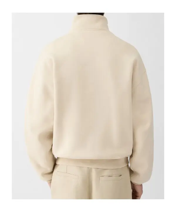 Jacquemus Zip-up Grosgrain Logo Sweatshirt - Light Brown