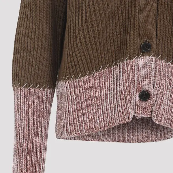 Marni Color-block Knitted Cardigan