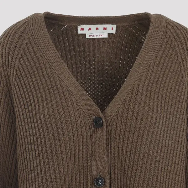 Marni Color-block Knitted Cardigan
