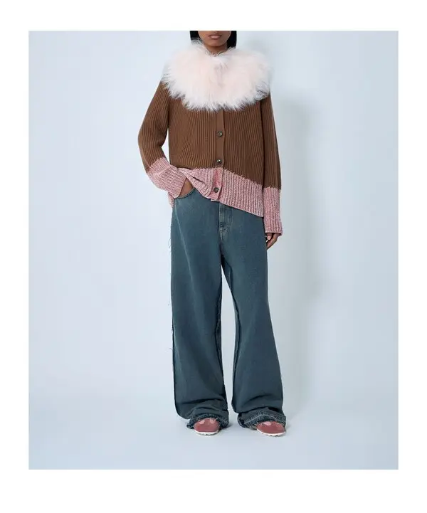 Marni Color-block Knitted Cardigan