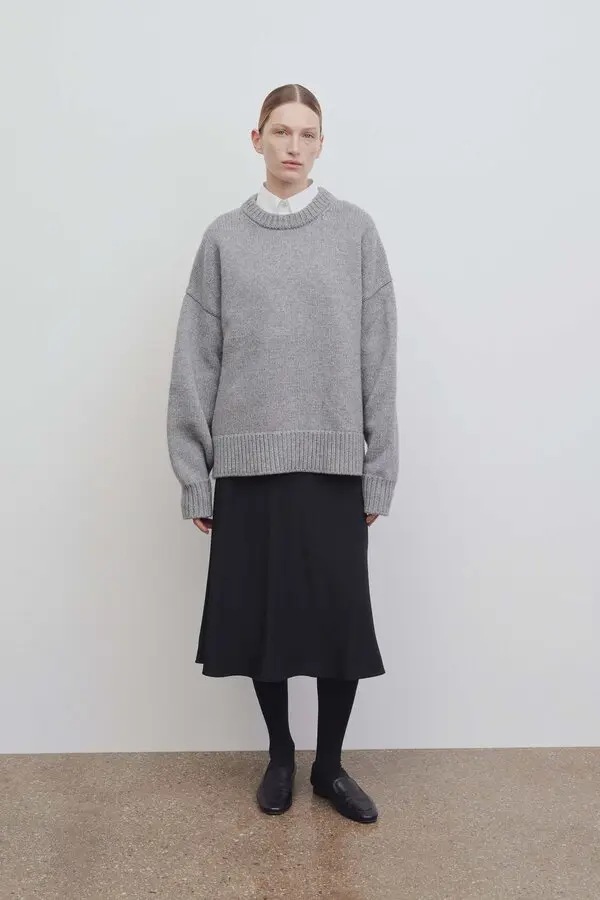 THE ROW Pleated Midi Skirt