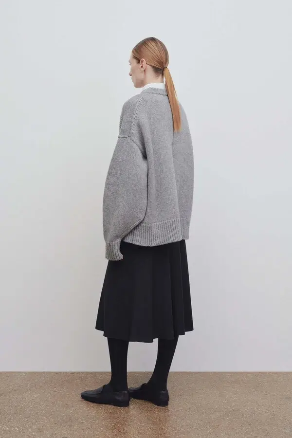 THE ROW Pleated Midi Skirt