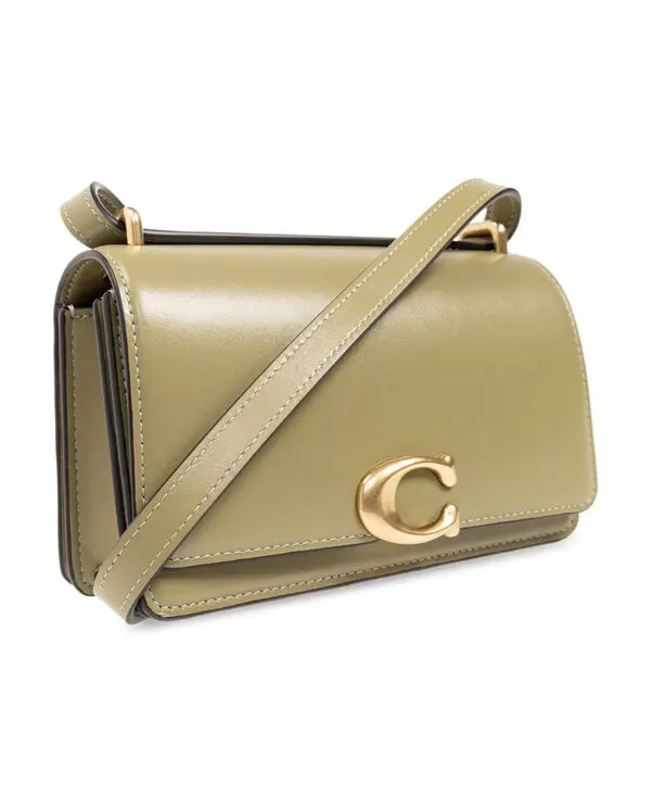COACH Bandit Logo Plaque Crossbody Bag - Green