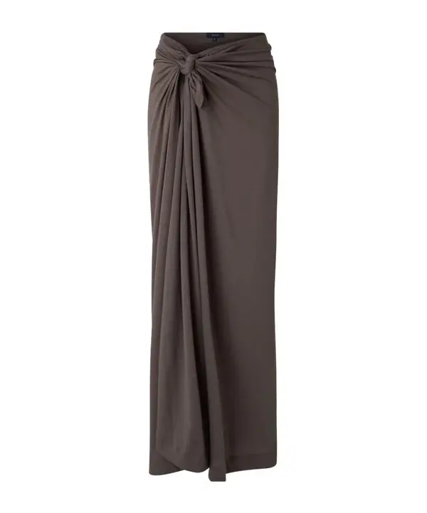 Soeur Goa Draped Tie-waist Skirt - Black