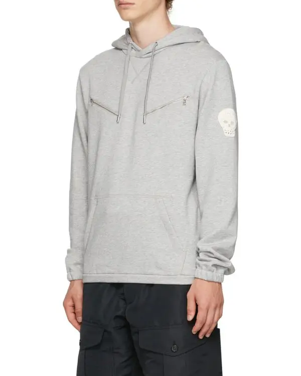 Alexander McQueen Zip-detailed Hoodie - Gray