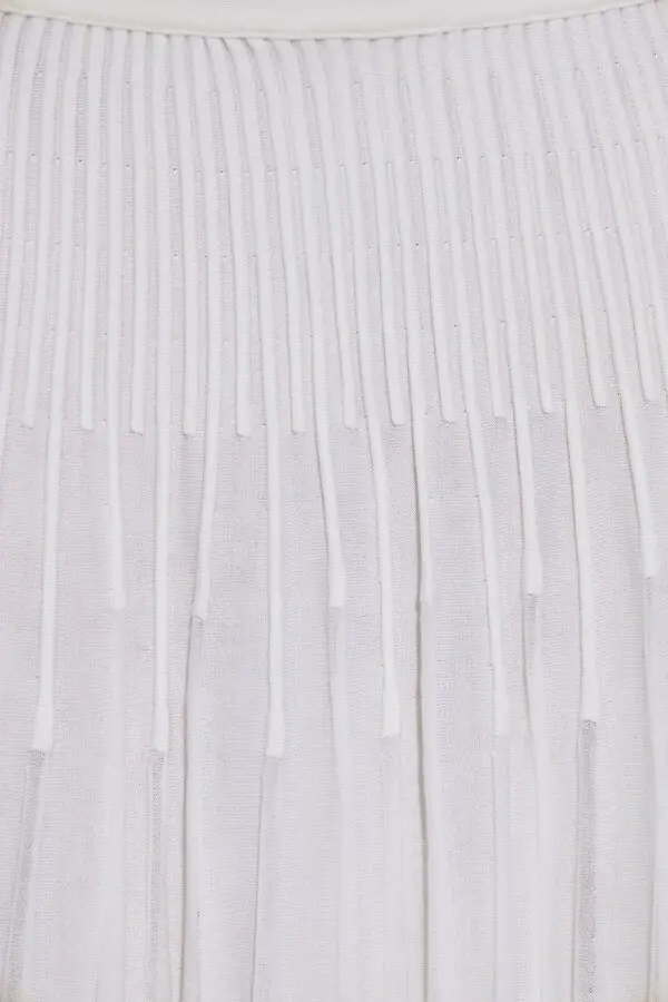 Alaïa Knit Pleated Skirt