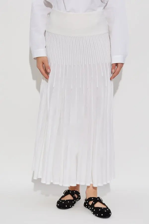 Alaïa Knit Pleated Skirt