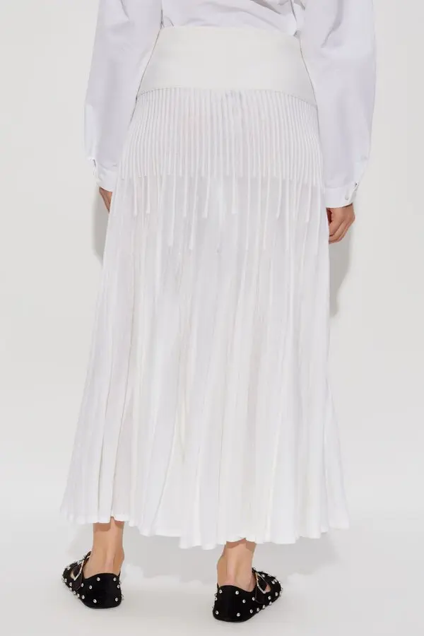 Alaïa Knit Pleated Skirt
