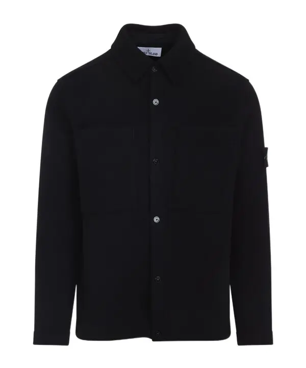 Stone Island Logo Patch Buttoned Cardigan