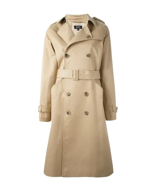 A.p.c. Greta Double-breasted Trench Coat - No