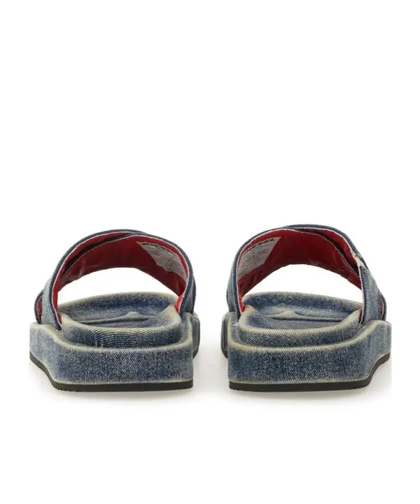 DIESEL® Sa-slide Cris Cros Denim Slides - Black