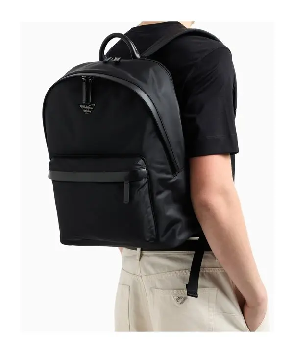 Emporio Armani Logo Plaque Backpack