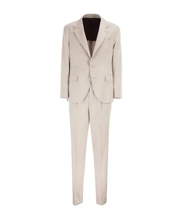Brunello Cucinelli Two-button Pleated Suit - Nude