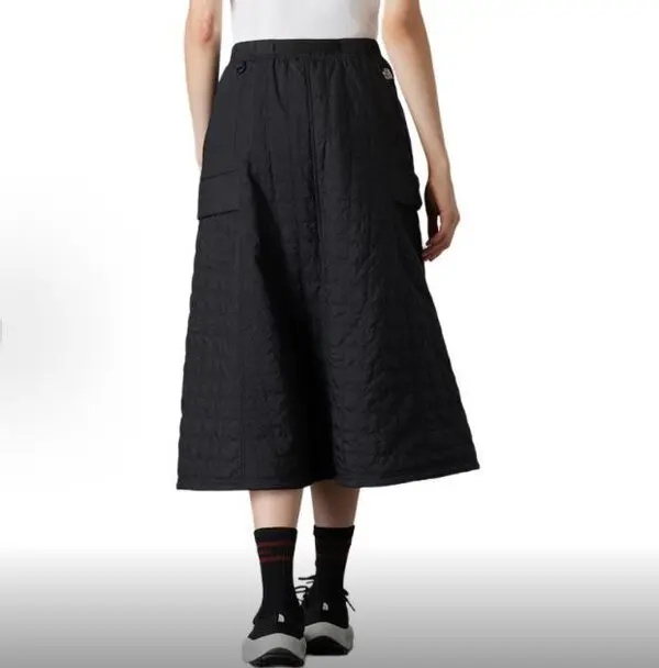 The North Face Quilted Volume Skirt With Integrated Belt And Drawcord Hem