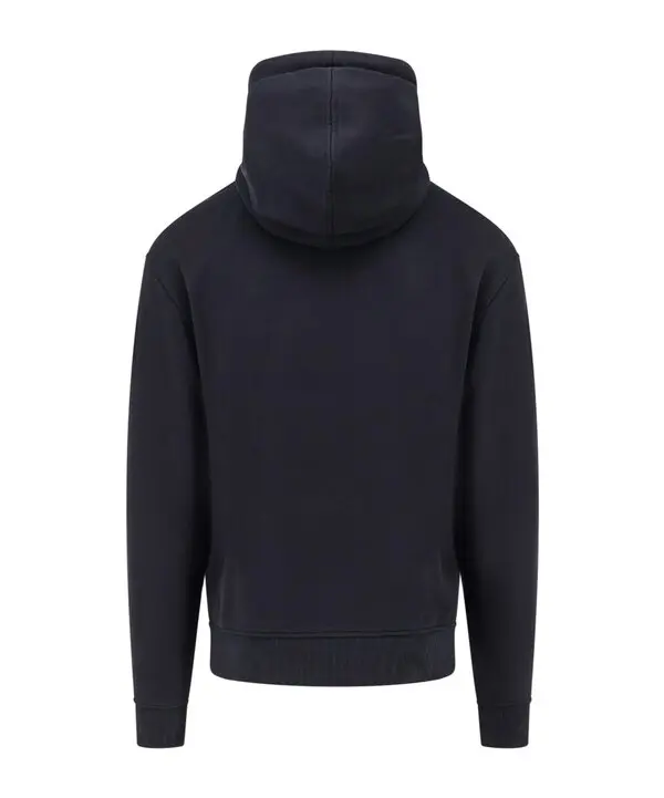 AMI Paris De Coeur Drawstring Hoodie - Black