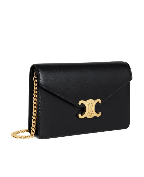 Celine Wallet On Chain Margo In Shiny Calfskin