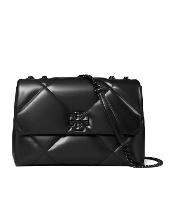 Tory Burch Kira Diamond Quilted Shoulder Bag - Black