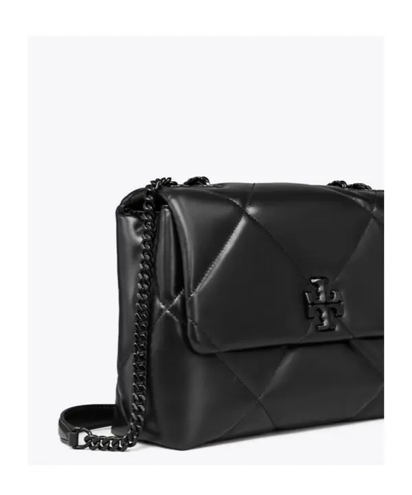 Tory Burch Kira Diamond Quilted Shoulder Bag - Black