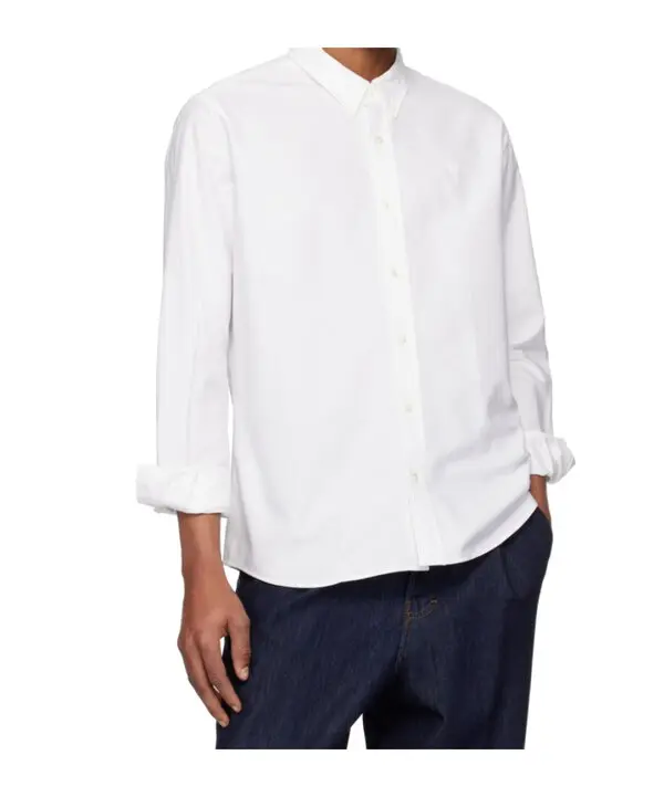 AMI Paris De Coeur Logo Embroidered Shirt