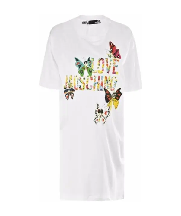 Moschino Printed Dress With Butterfly Motif