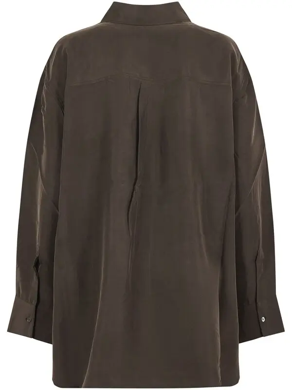 Soeur Lapel Collar Long Sleeve Shirt