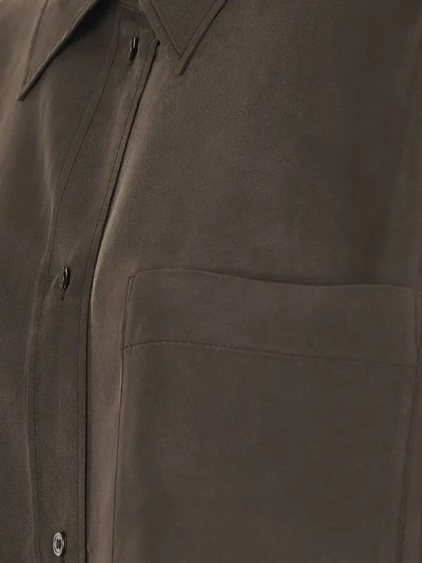 Soeur Lapel Collar Long Sleeve Shirt