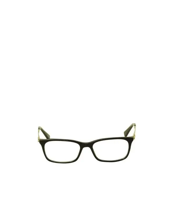 COACH Logo Flat Mirror Eyeglasses - Black