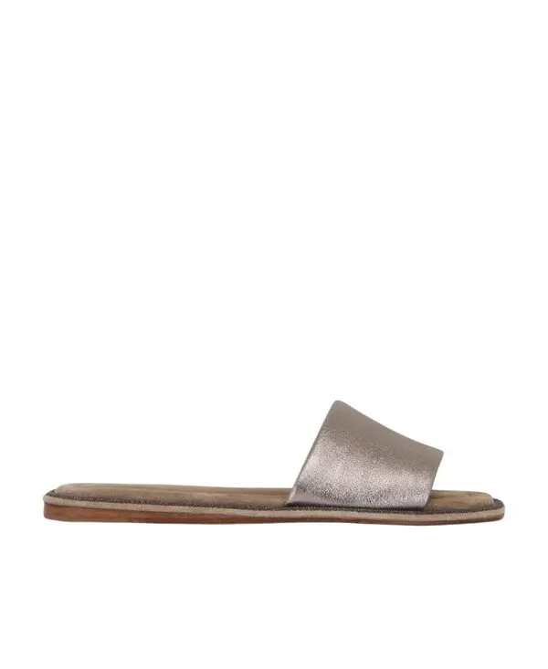 Brunello Cucinelli Square-toe Slip-on Slides