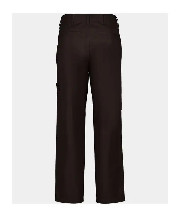 Stone Island Logo Patch Straight-leg Trousers