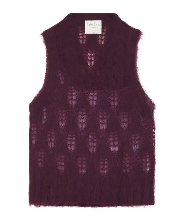 FORTE_FORTE Crewneck Sleeveless Knit Tank Top