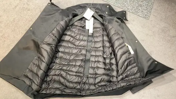 Rick Owens Long-sleeved Down Jacket With Standing Collar