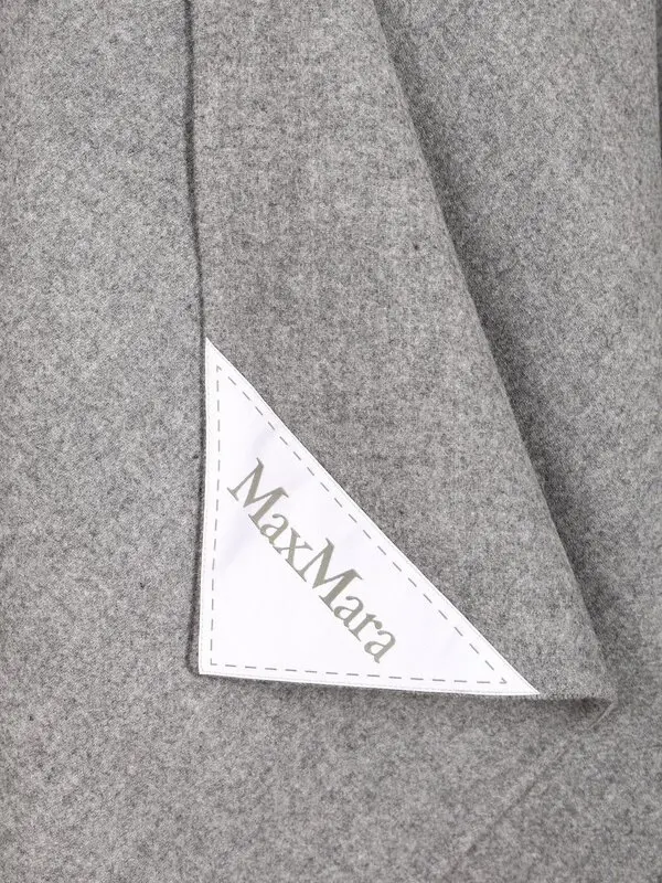 Max Mara Serra Logo Patch Cape