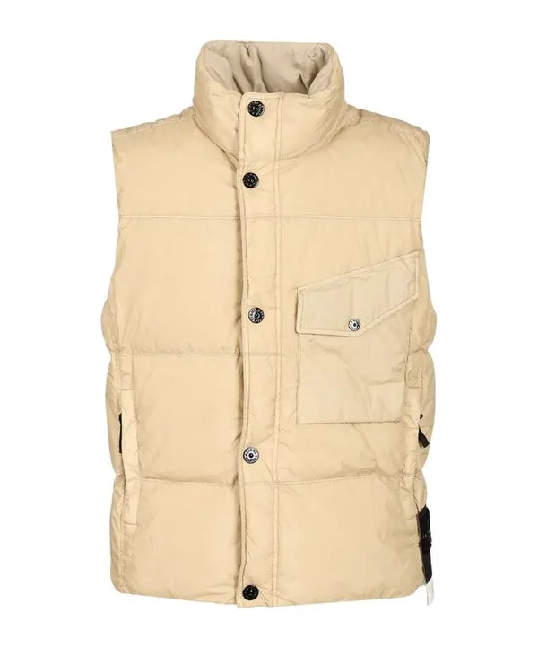 Stone Island High Neck Sleeveless Vest - No