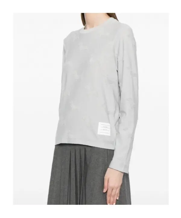 Thom Browne Long-sleeve T-shirt With Dachshund Print