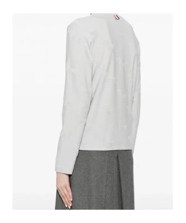 Thom Browne Long-sleeve T-shirt With Dachshund Print