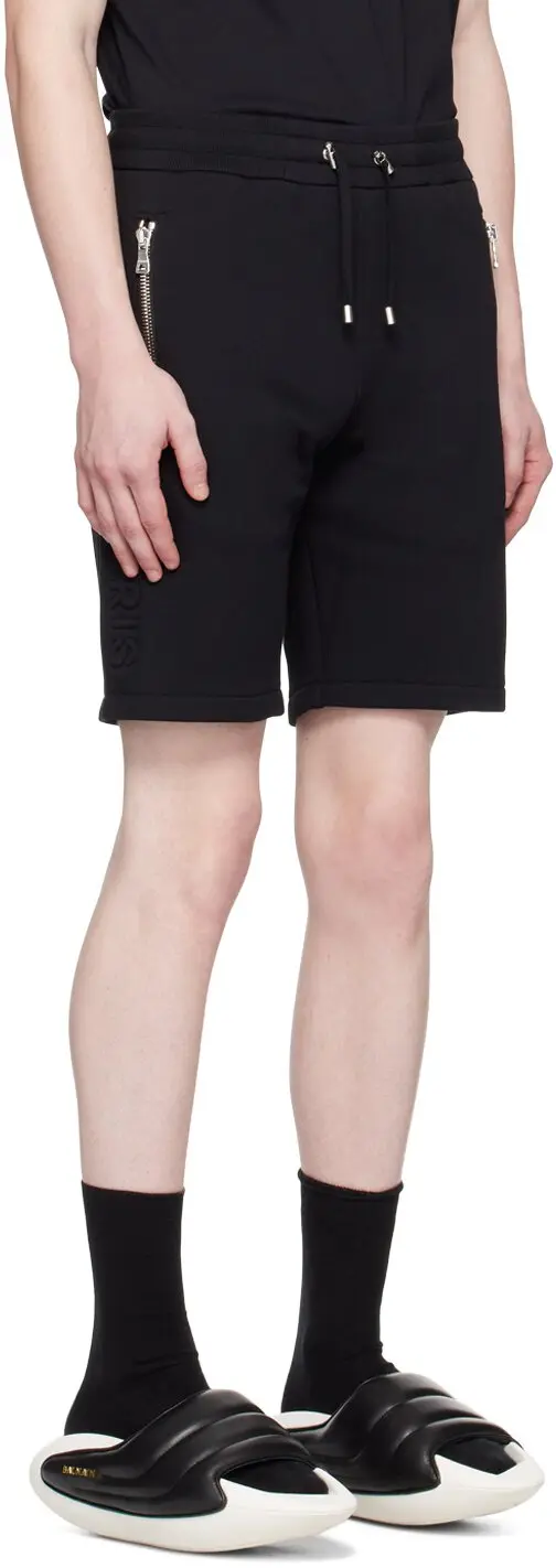 Balmain Embossed Logo Bermuda Shorts