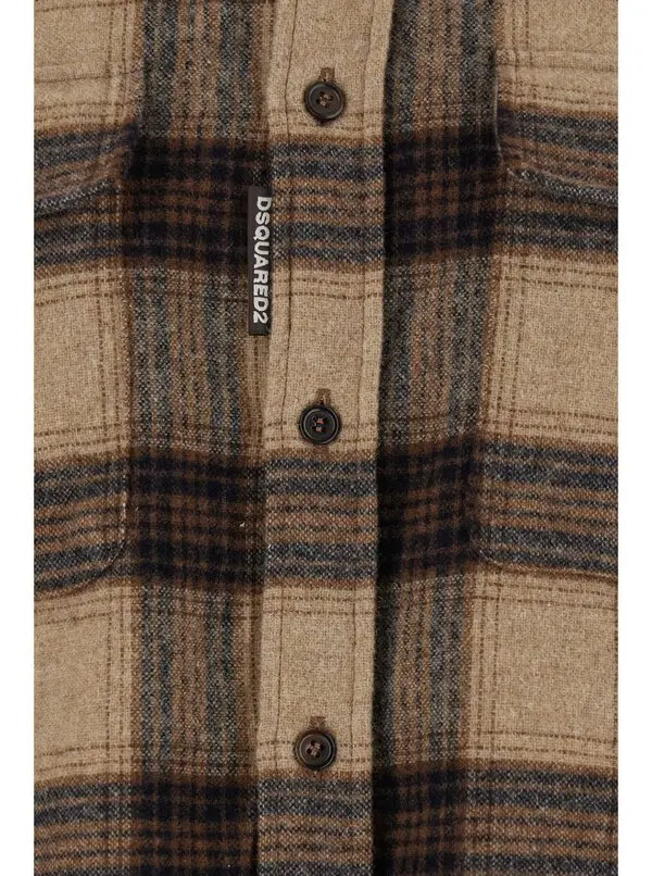 Dsquared2 Checked Long-sleeved Shirt