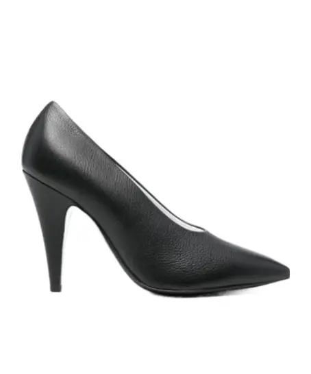 Moschino 100mm Leather Pumps - Black